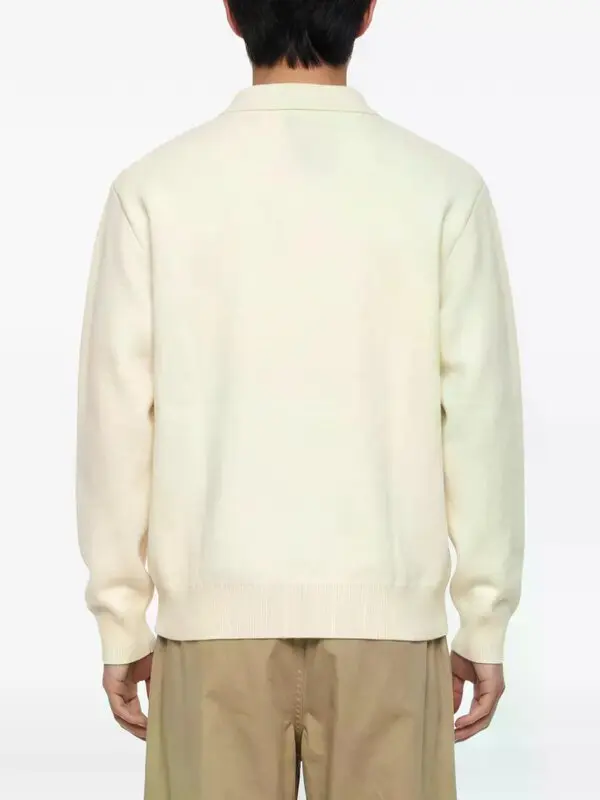 MANIFATTURE DEL NORD Long-sleeve Knitted Polo Shirt