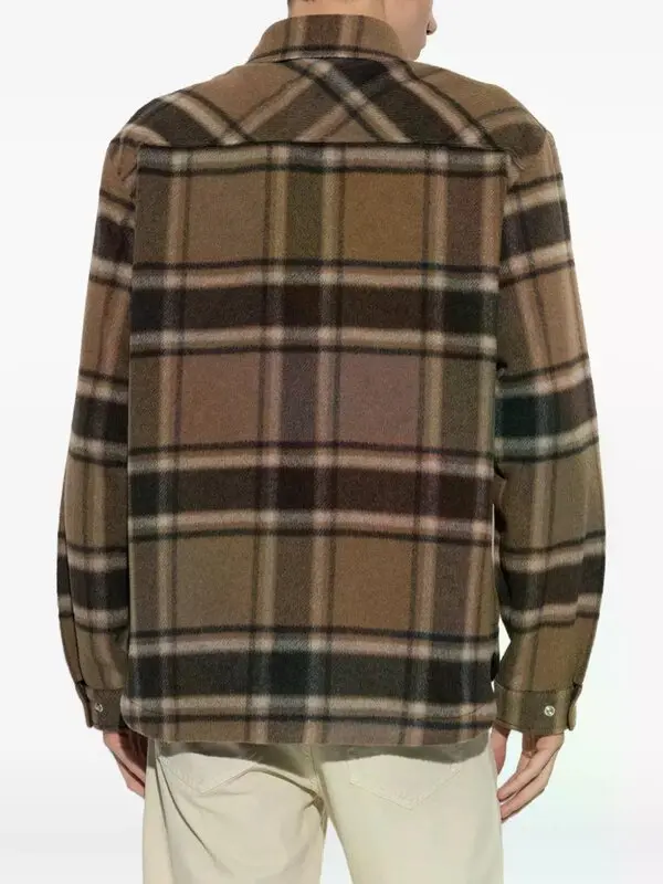Moncler Check Wool Shirt Jacket