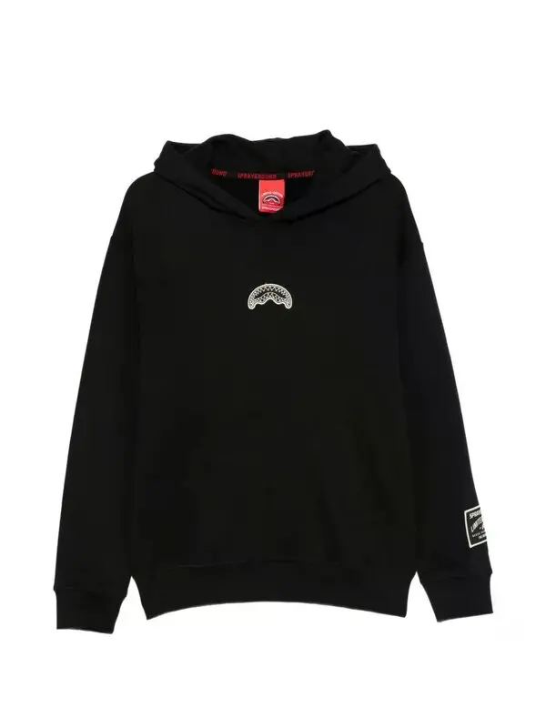SPRAYGROUND Pure Regular Logo-patch Hoodie - Black