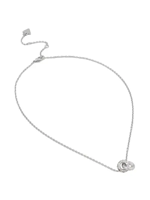 Guess Les Baguettes Crystal-embellished Necklace - Silver