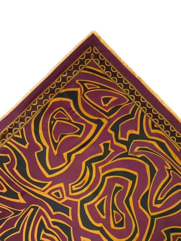 Emilio Pucci Labirinto-print Wool And Silk Shawl