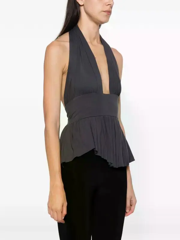 Gimaguas Dera Halterneck Peplum Top