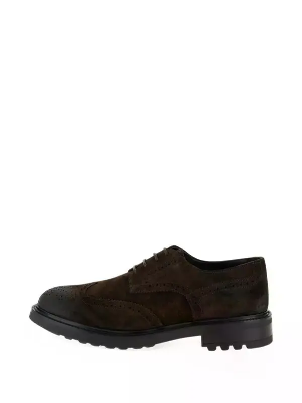 Boggi Milano Derby Shoes In Suede Leather