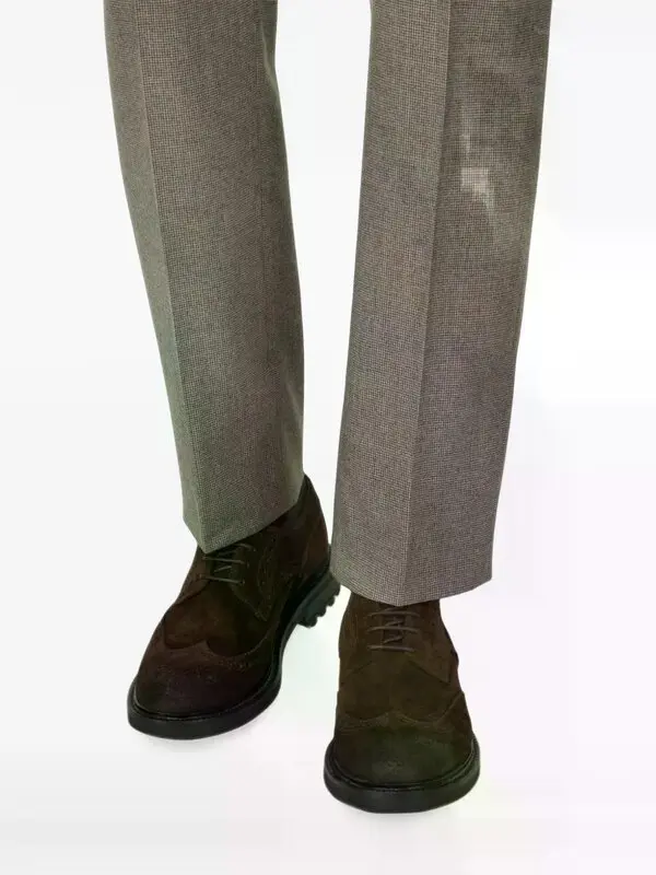 Boggi Milano Derby Shoes In Suede Leather