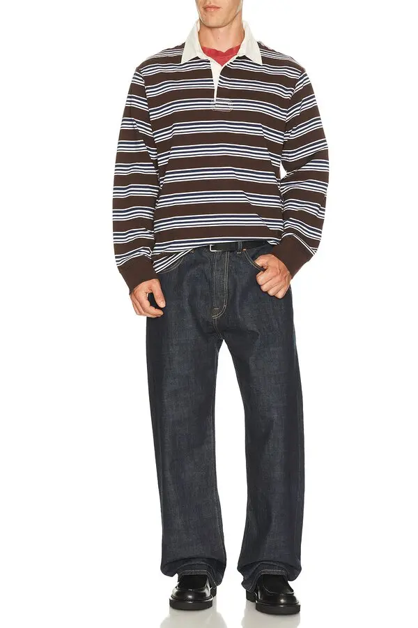 CORRIDOR Mini Stripe Long Sleeve Rugby