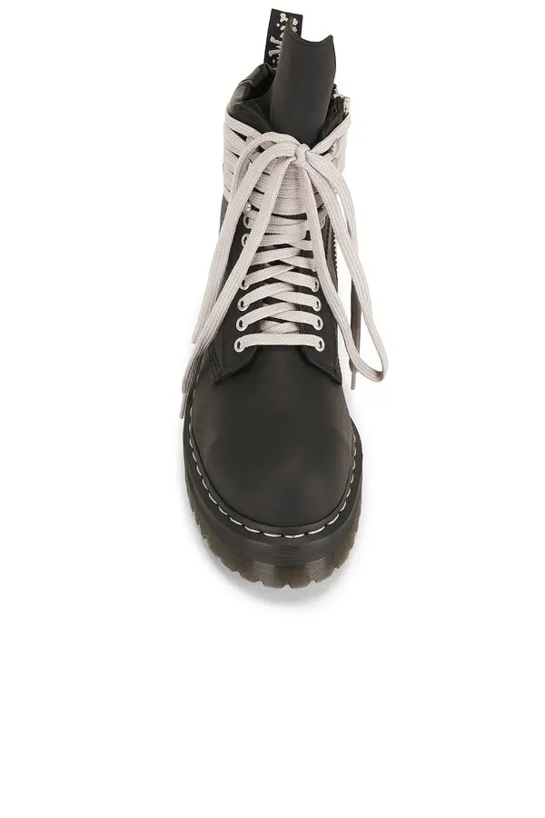 Rick Owens X Dr. Martens Quad Sole Steel Toe Boot
