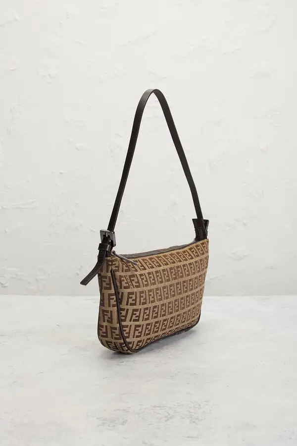 Fendi Zucchino Pochette Shoulder Bag