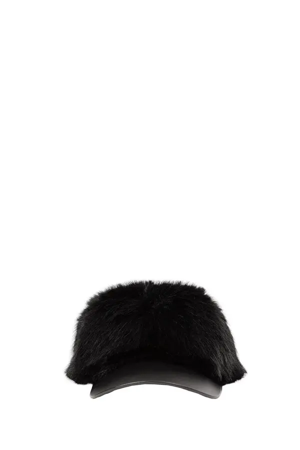 Comme Des Garçons Faux Fur Baseball Hat