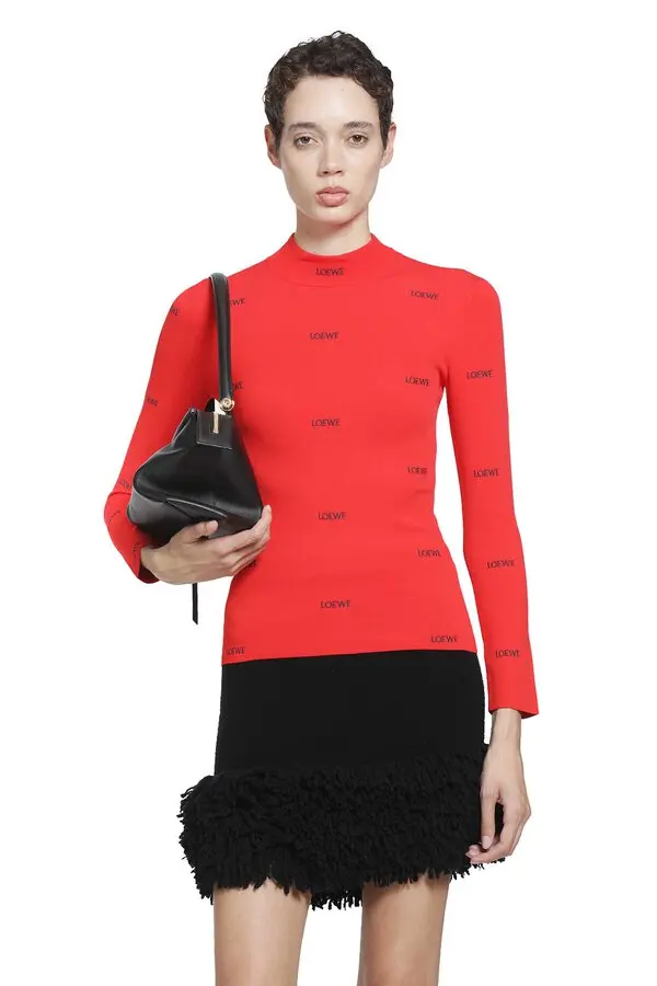 Loewe Logo-embroide Turtleneck Top