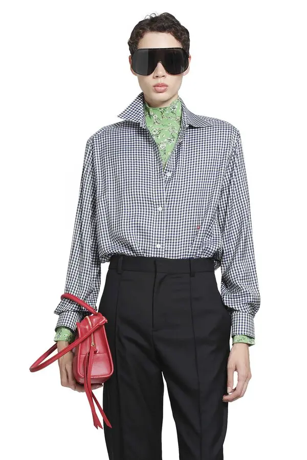 Loewe Checked Silk Shirt