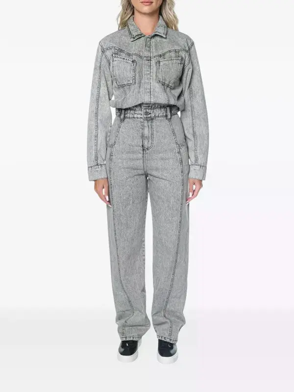 ONETEASPOON Icon Long-sleeve Jumpsuit - Grey