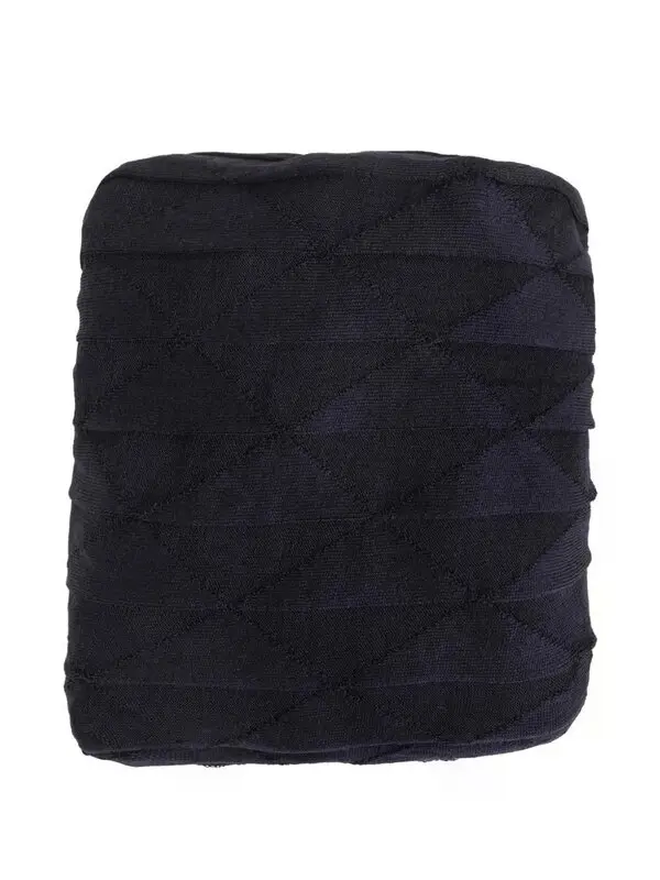 HANNES ROETHER Geometric-pattern Frayed Scarf
