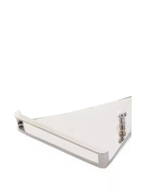 Prada 2010s Triangle Logo Belt Buckle