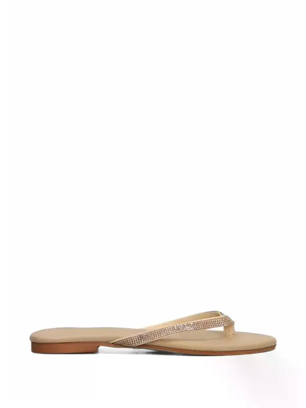 MC2 SAINT BARTH Crystal-embellished Flat Sandals