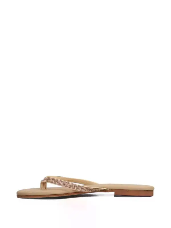 MC2 SAINT BARTH Crystal-embellished Flat Sandals
