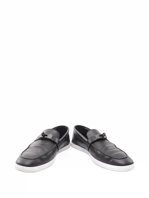 Hermès 2000s Mind Kelly Buckle Loafers