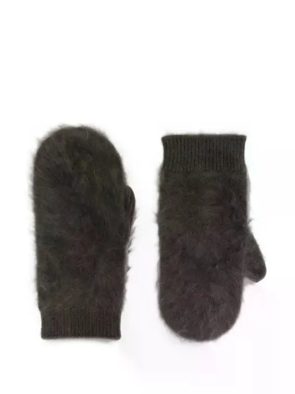 LISA YANG Brushed-knit Cashmere Mittens