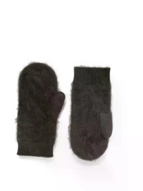LISA YANG Brushed-knit Cashmere Mittens