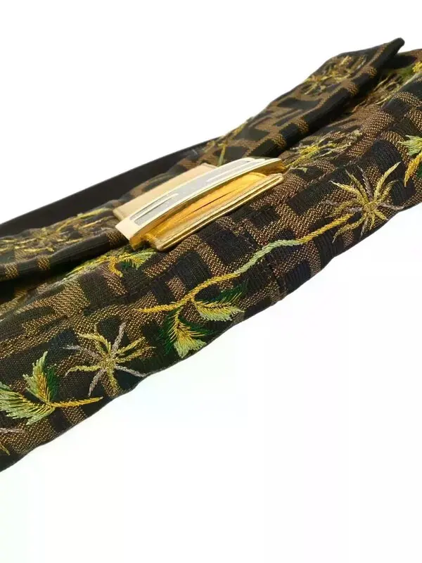 Fendi Zucca Palm-tree Baguette Handbag