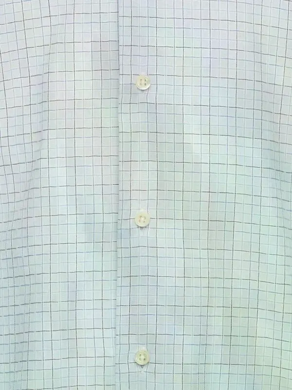 Ermenegildo Zegna Checkered Button-up Shirt - Blue