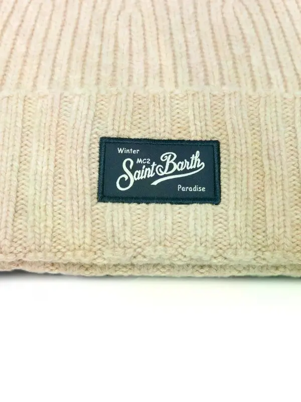 MC2 SAINT BARTH Sheldon Ribbed Logo-patch Beanie Hat