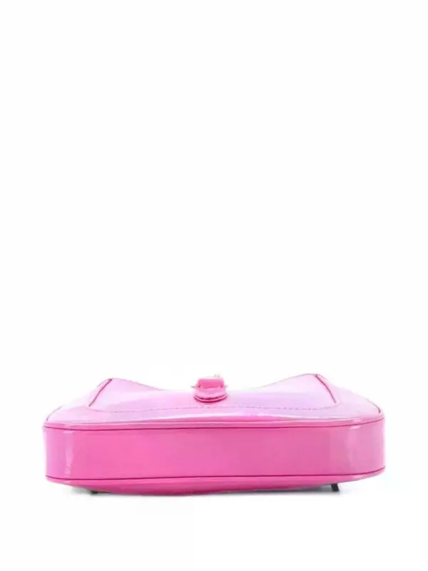 Gucci Jackie Notte Chain Patent Mini Hobo Bag - Pink