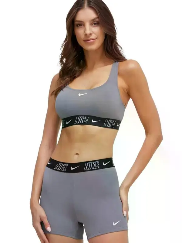 Nike Logo-print Racerback Bikini Top