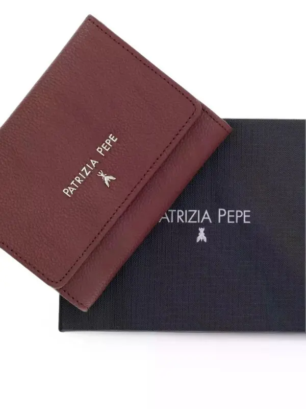 Patrizia Pepe Logo-plaque Pebble-grain Wallet