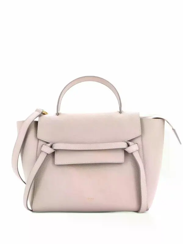Celine Belt Bag Textured Leather Micro Satchel - Grey