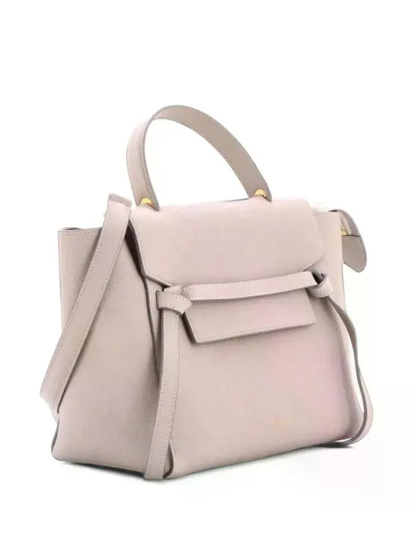 Celine Belt Bag Textured Leather Micro Satchel - Grey