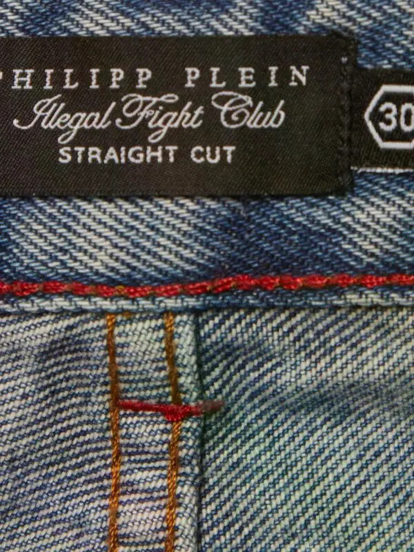 Philipp Plein Cotton Straight Jeans