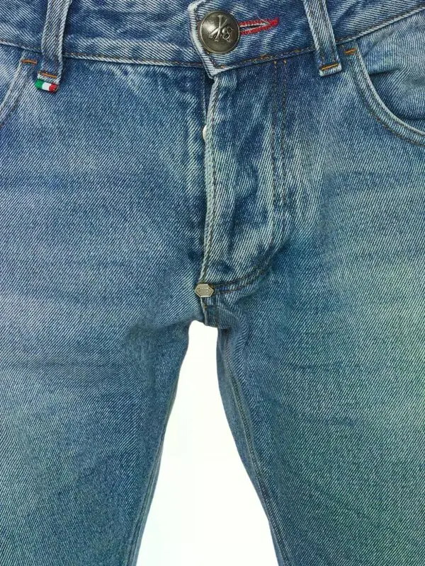 Philipp Plein Cotton Straight Jeans