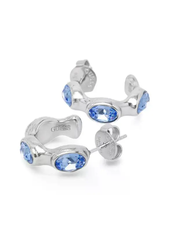 Guess Divine Crystal-embellished Hoop Earrings