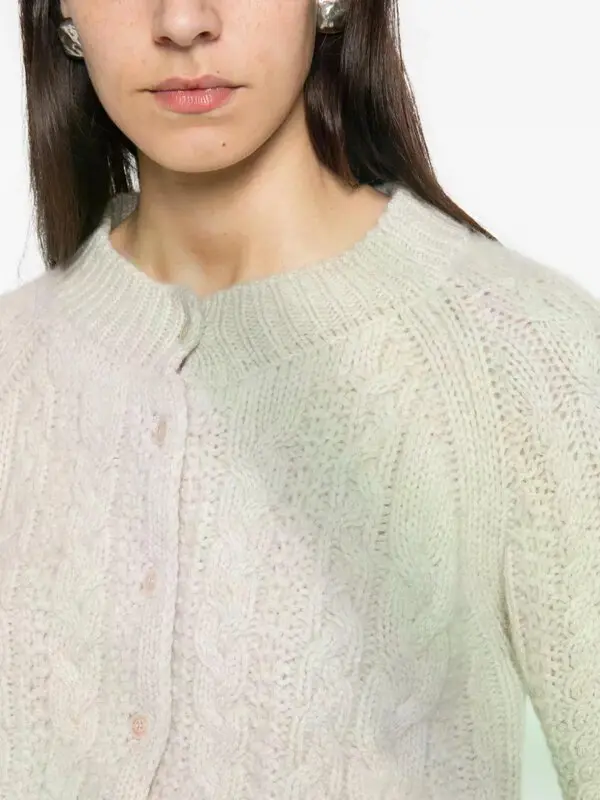 Ermanno Scervino Cable-knit Button-up Cardigan