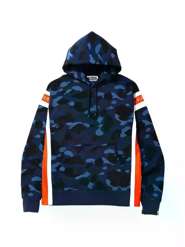 A BATHING APE Color Camo Logo-tape Hoodie - Blue
