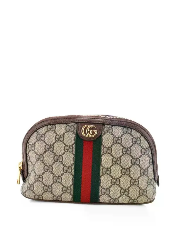 Gucci Ophidia Cosmetic Case Gg Coated Canvas Large Pouch