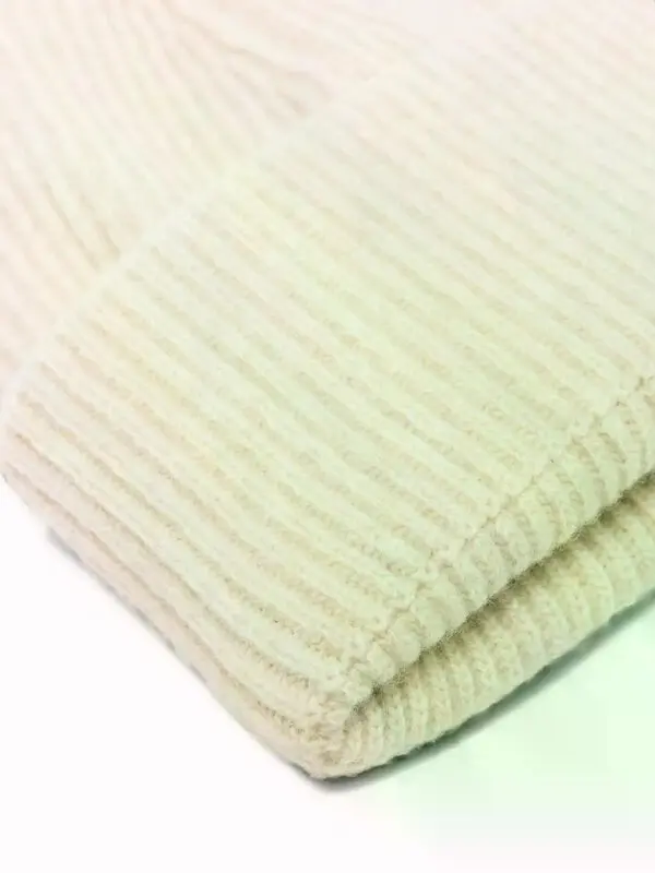 AMARANTO Ribbed-knit Beanie Hat