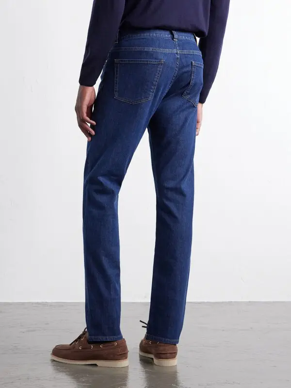 Canali Slim-fit Straight-leg Jeans