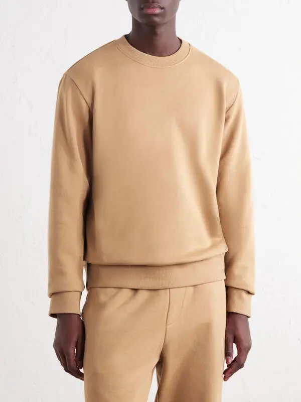 SLOWEAR Zanone Cotton And Cashmere-blend Jersey Sweatshirt