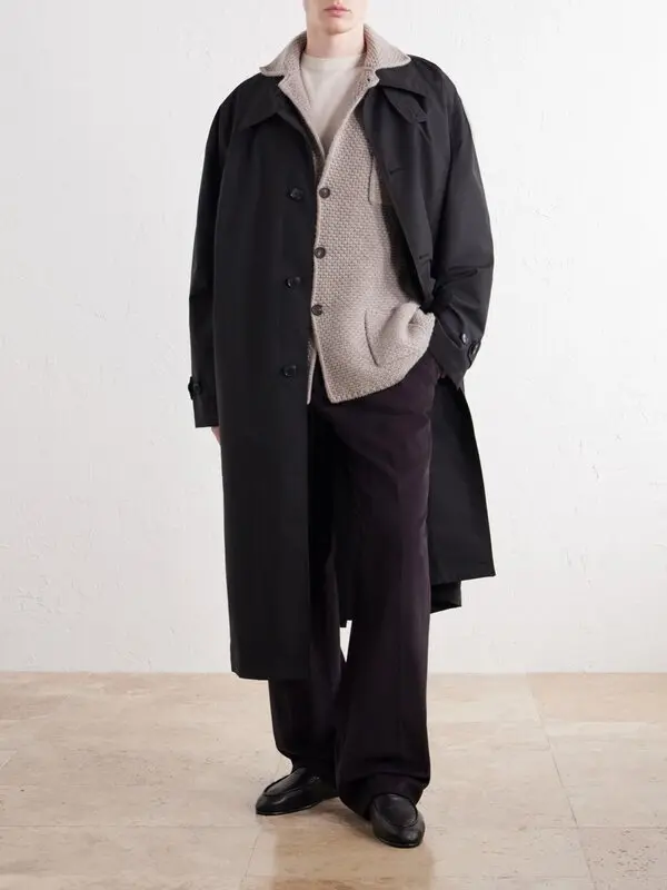 Anderson & Sheppard Merino Wool And Cashmere-blend Cardigan