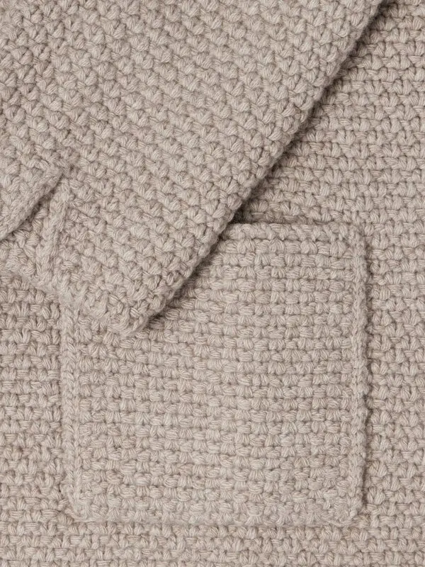 Anderson & Sheppard Merino Wool And Cashmere-blend Cardigan