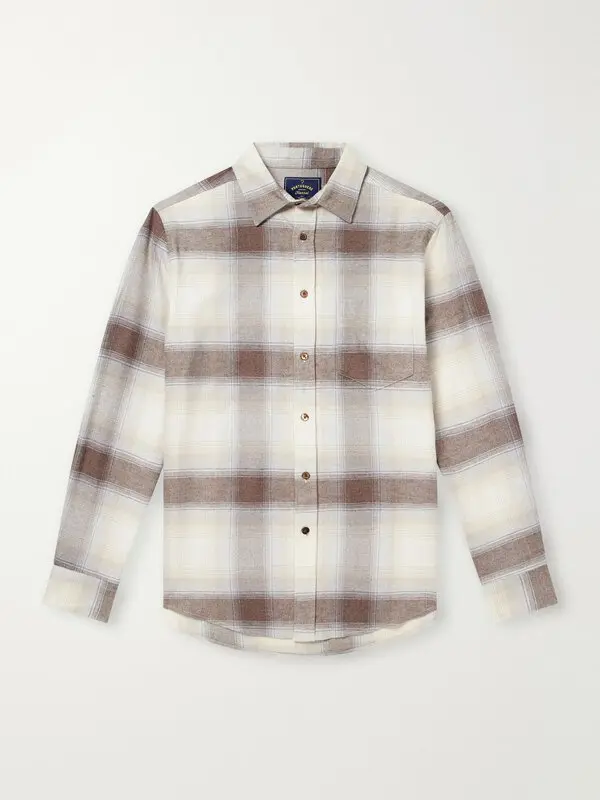 Portuguese Flannel Pantine Checked Cotton-flannel Shirt