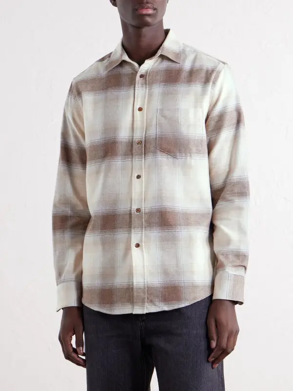 Portuguese Flannel Pantine Checked Cotton-flannel Shirt