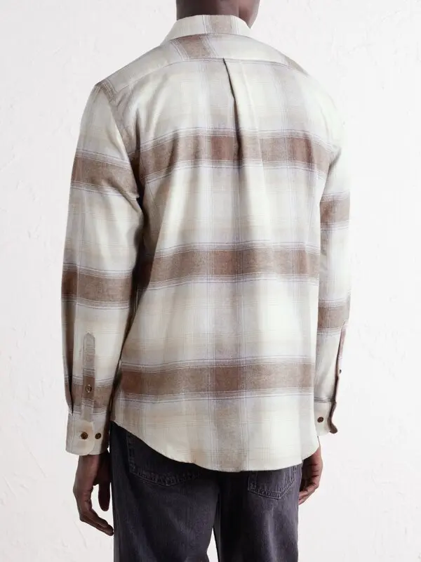 Portuguese Flannel Pantine Checked Cotton-flannel Shirt