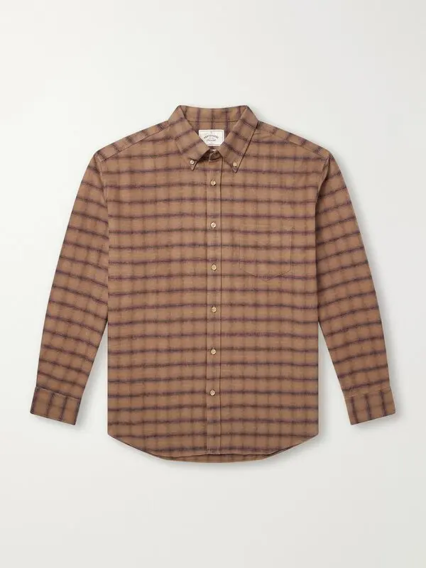 Portuguese Flannel Camila Oversized Checked Cotton-flannel Shirt