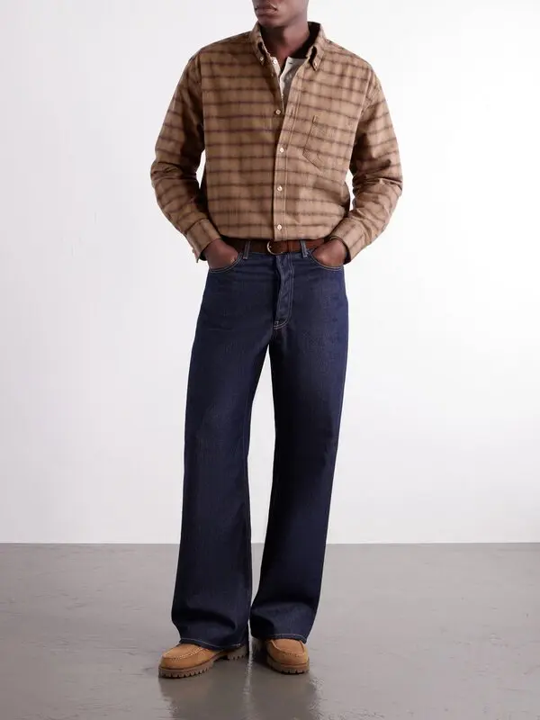 Portuguese Flannel Camila Oversized Checked Cotton-flannel Shirt