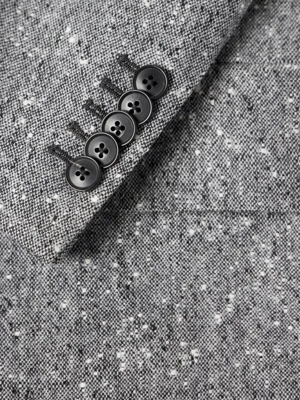 Paul Smith Double-breasted Donegal Wool-tweed Blazer