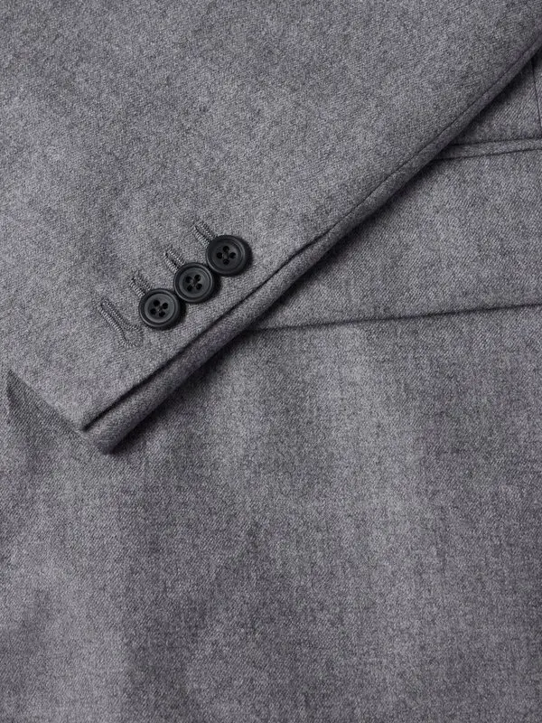 SSSTEIN Oversized Wool-blend Flannel Blazer