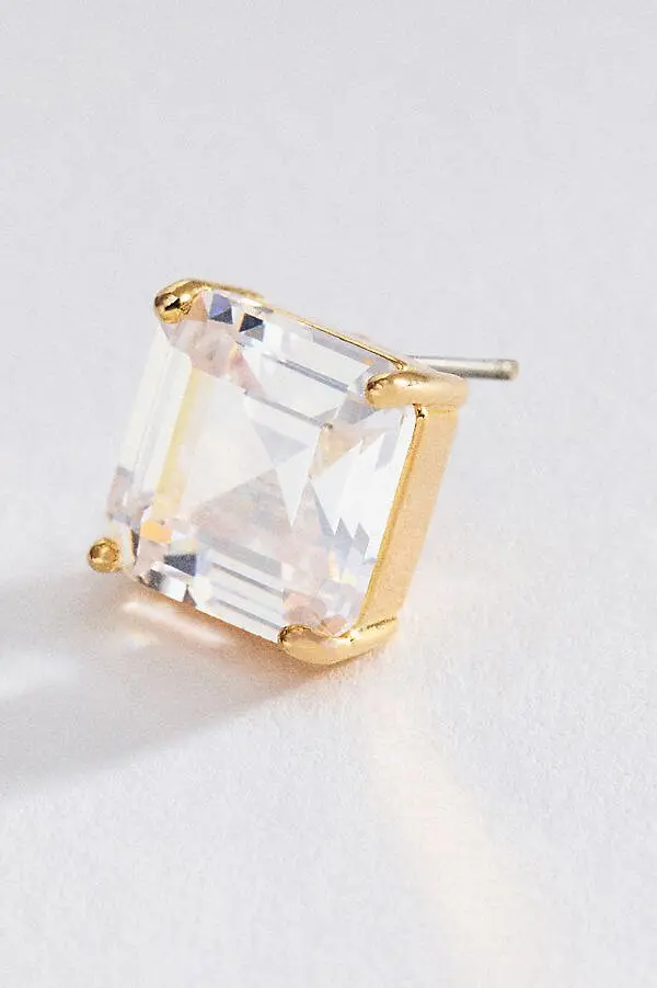 Anthropologie Prcess Cut Crystal Post Earrgs