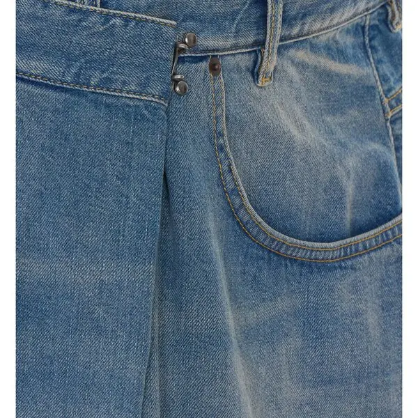 MAISON MARGIELA Denim Wallet Midi Skirt